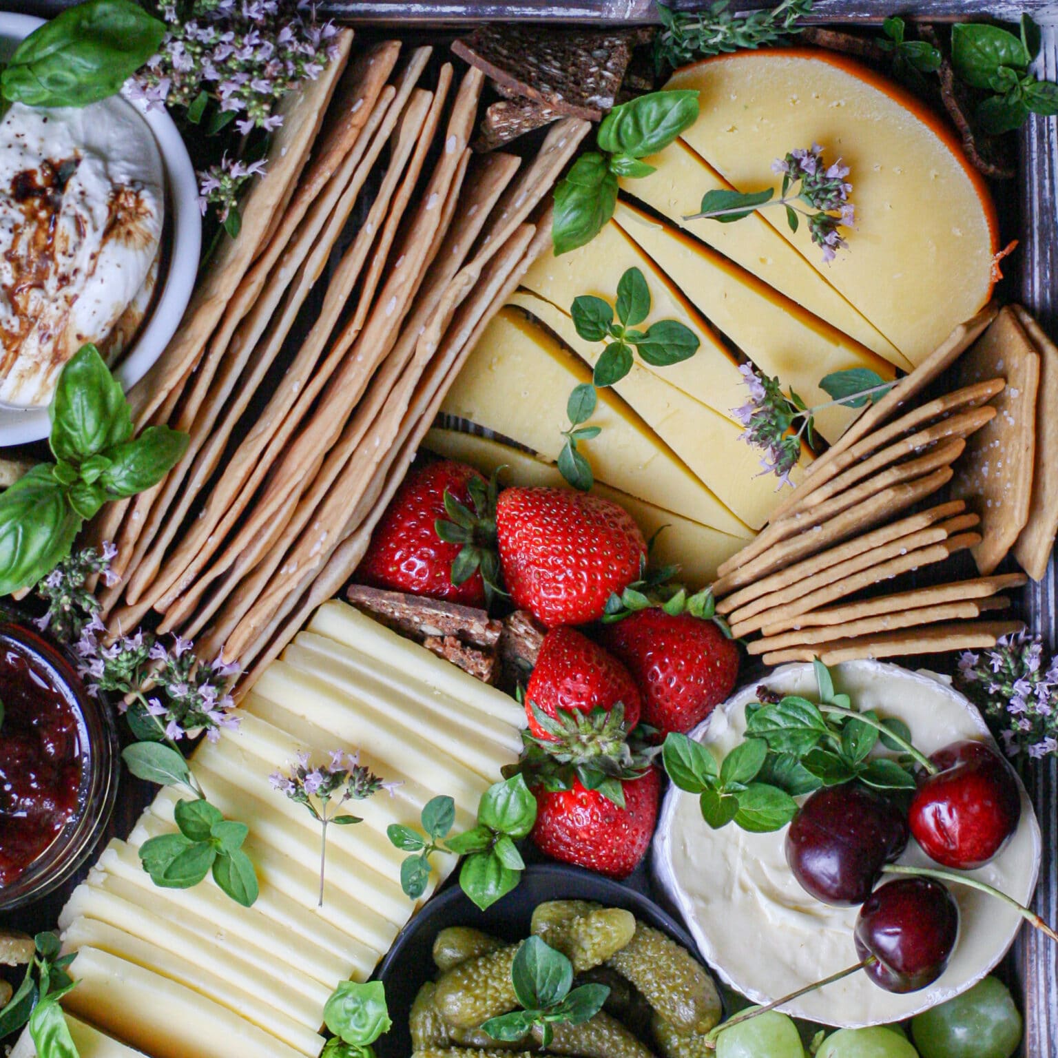 Summertime Cheese Board - easy summer entertaining!