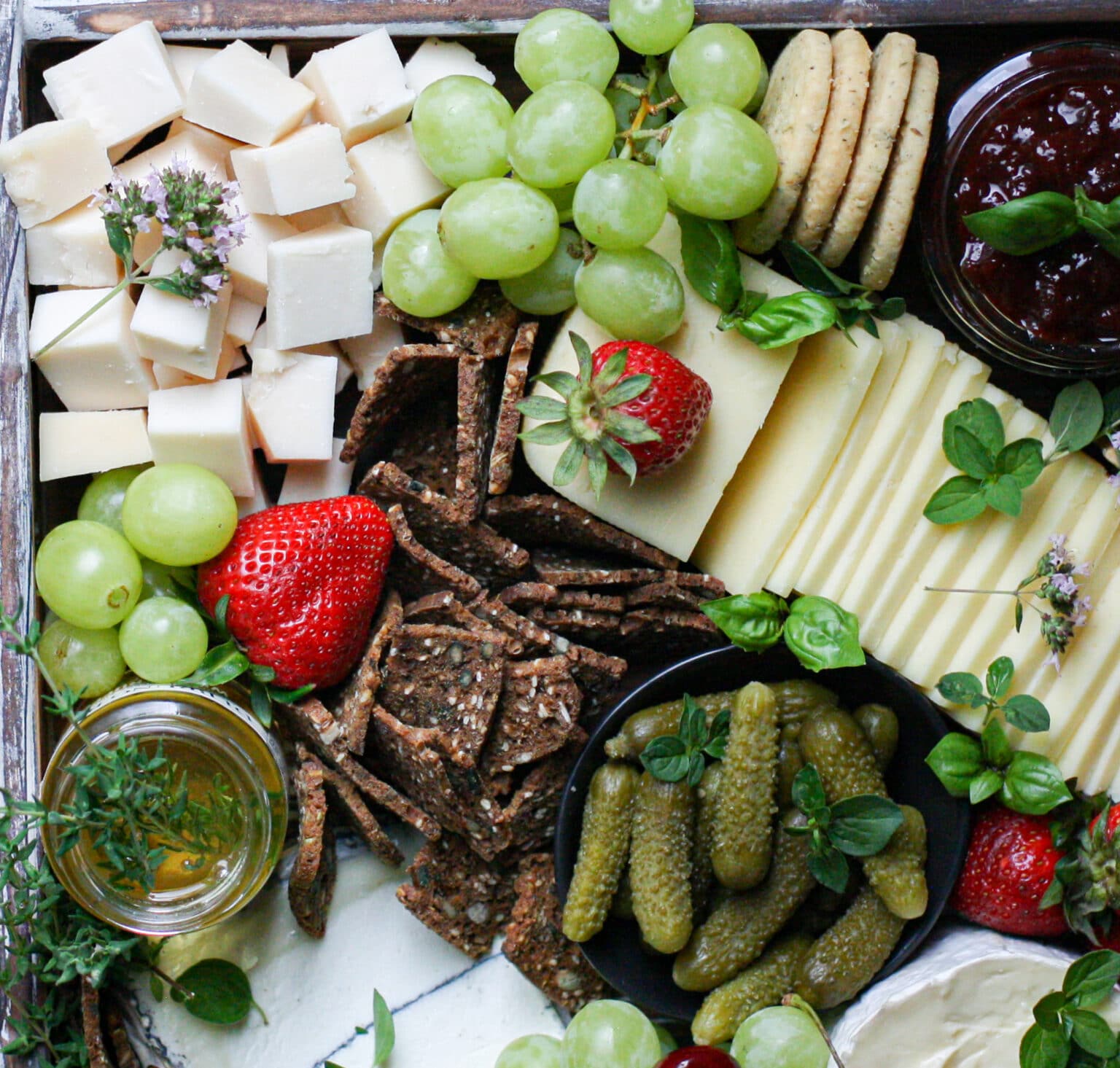Summertime Cheese Board - easy summer entertaining!