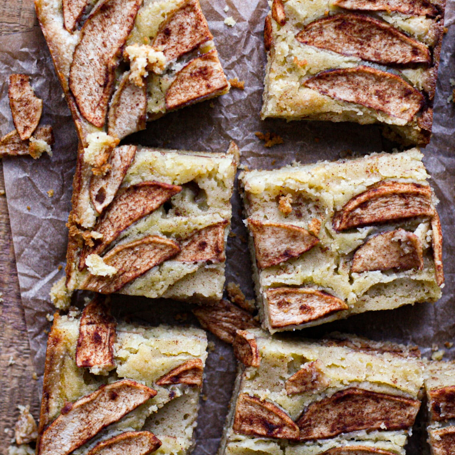 Passover Apple Cake - juicy apples drenched in cinnamon sugar