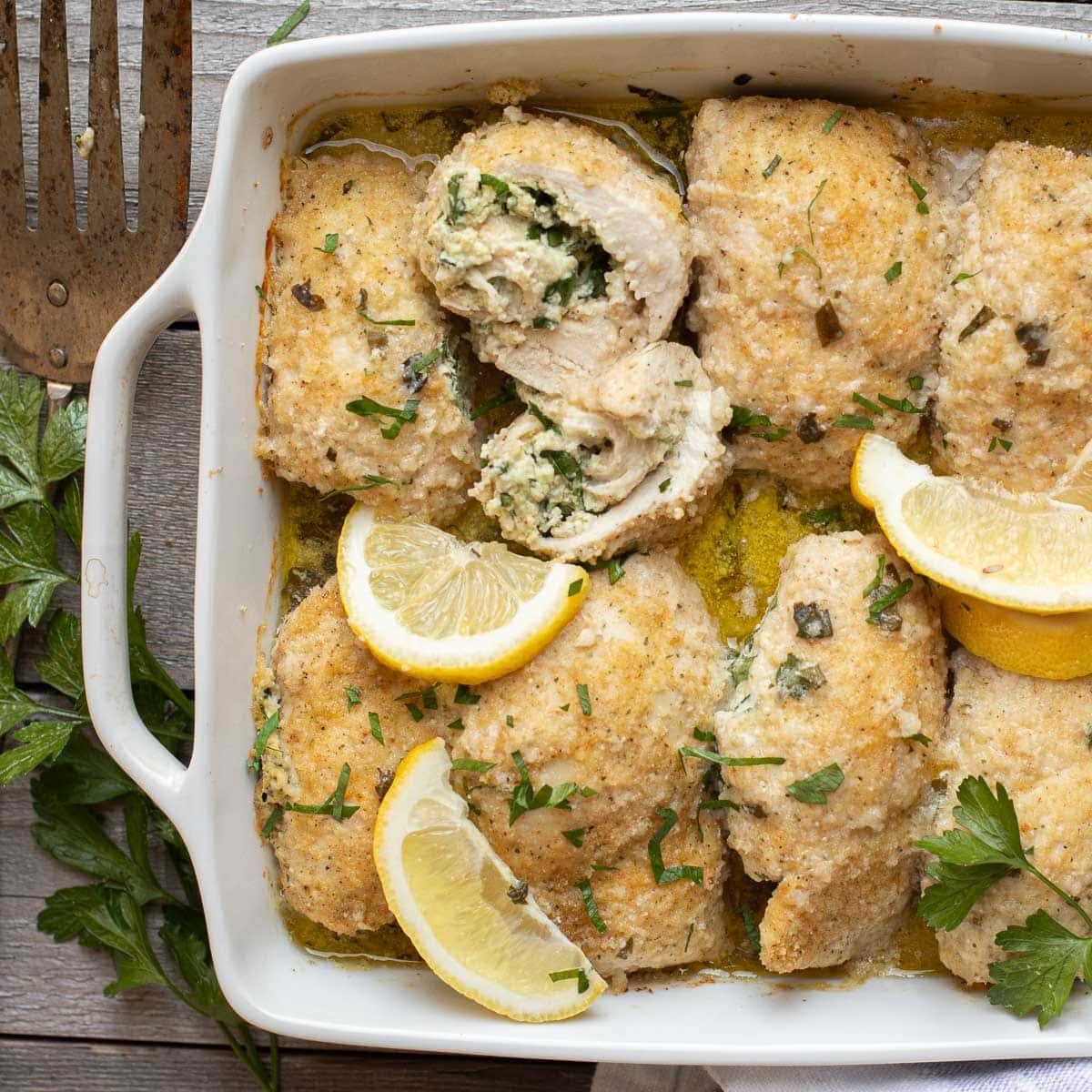 Creamy Stuffed Chicken with Boursin Cheese & Spinach