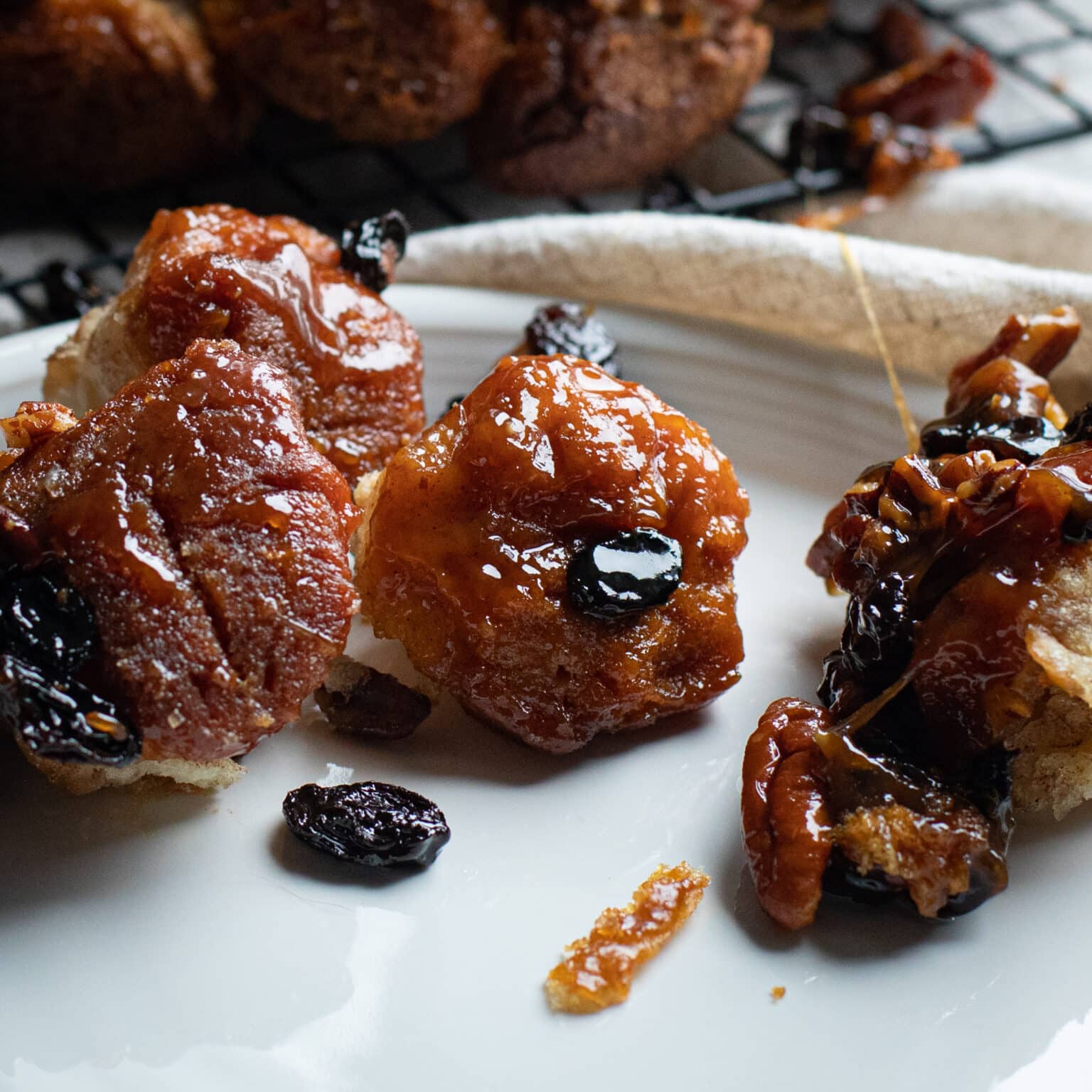 Sticky Bun Monkey Bread Recipe using Grands Biscuits