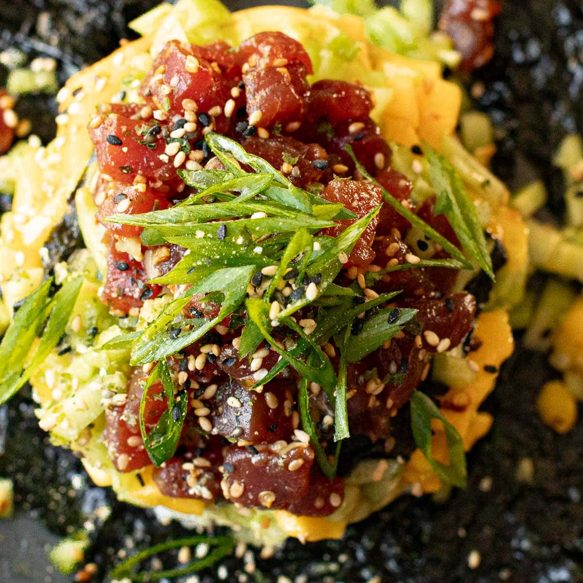 How to Make an Ahi Tuna Sushi Tower with Avocado