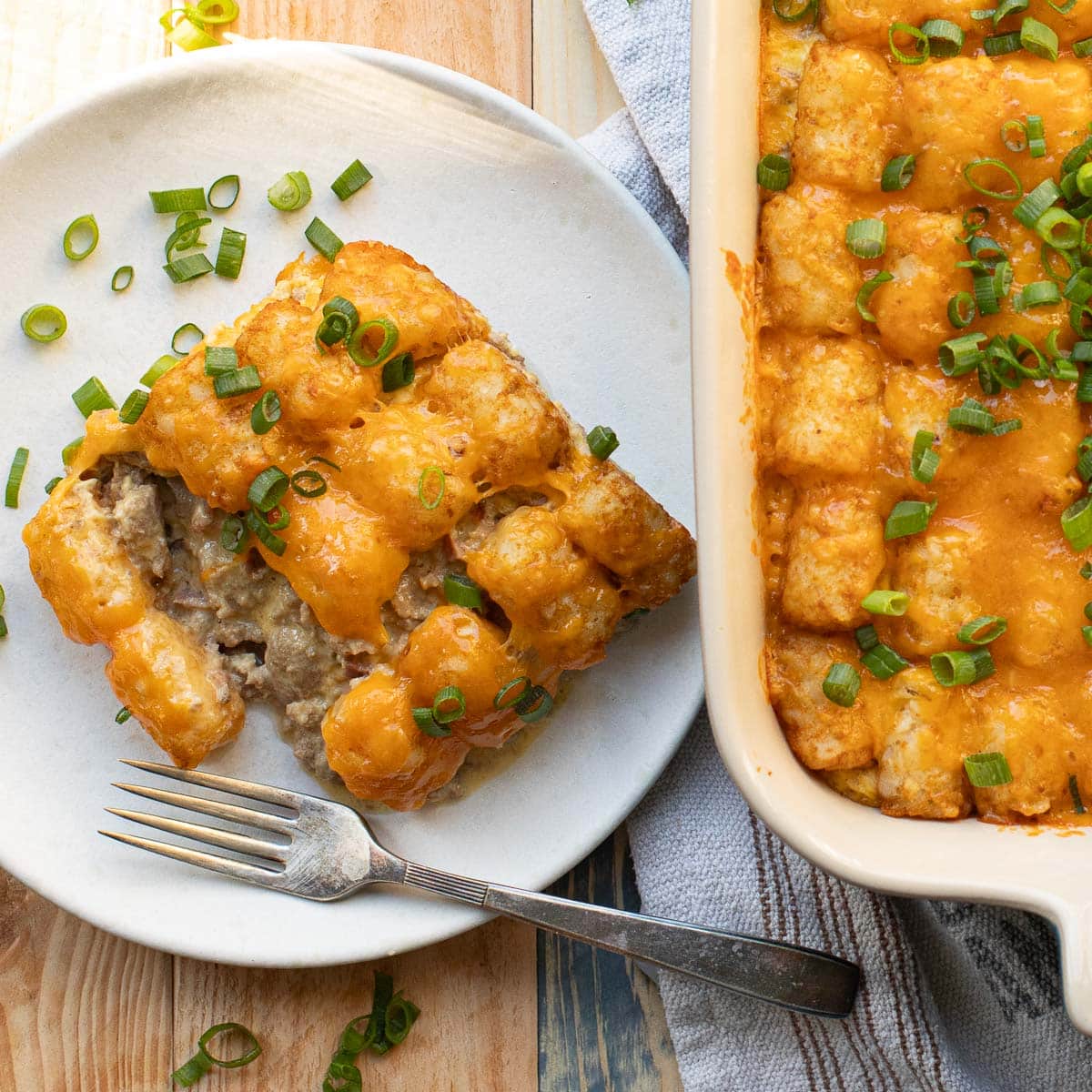 Easy Tater Tot Casserole Recipe with Ground Turkey
