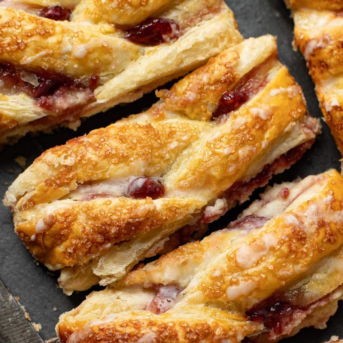 Easy Puff Pastry Danish (Raspberry and Cream Cheese)