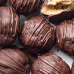 Chocolate Peanut Butter Balls with Rice Krispies